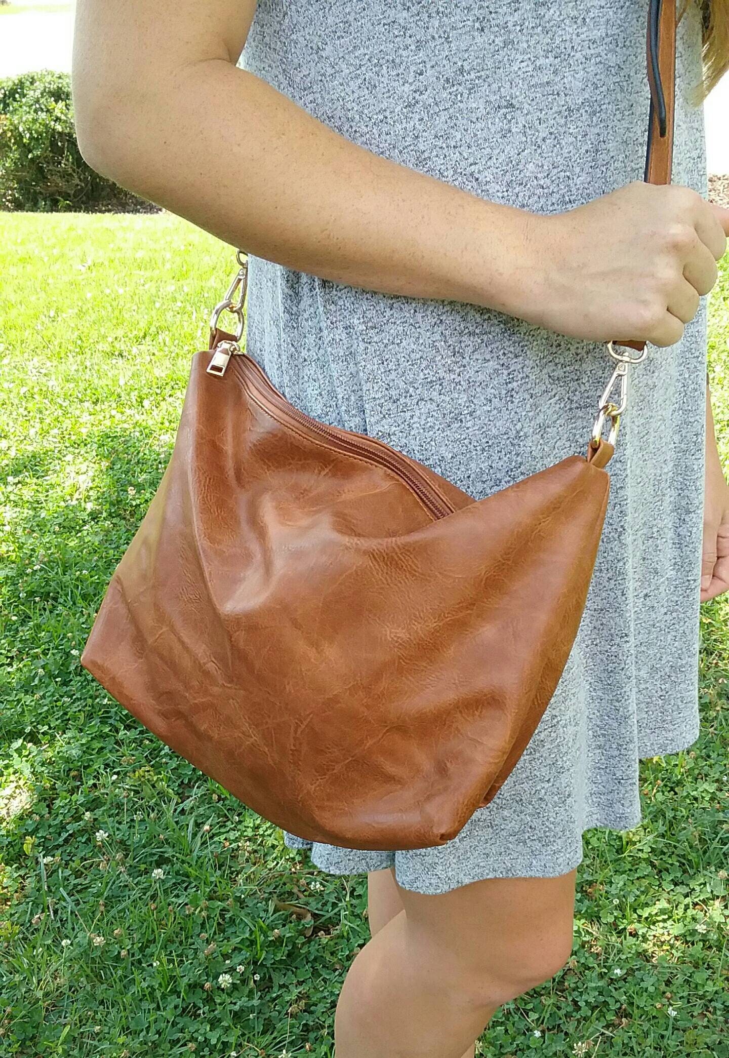 2 in 1 Monogram Purse Vegan Leather Shoulder Purse | Etsy