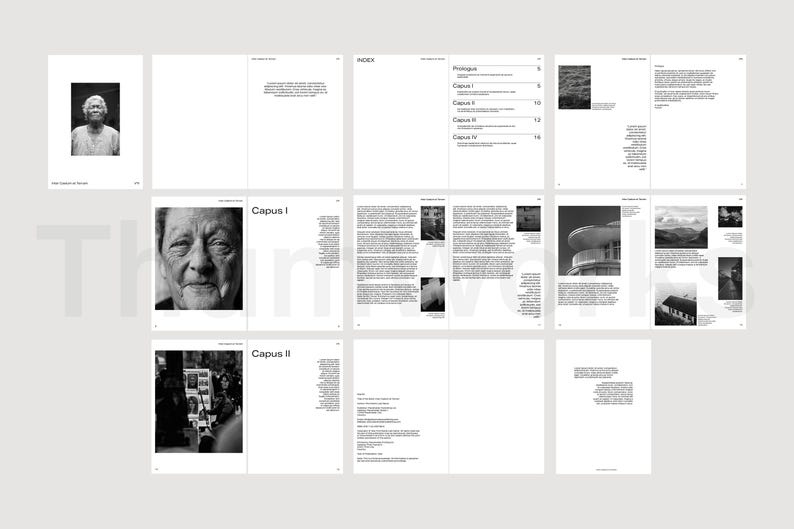 Modern Photography Magazine/book Template – Indesign A4 Layout - Etsy
