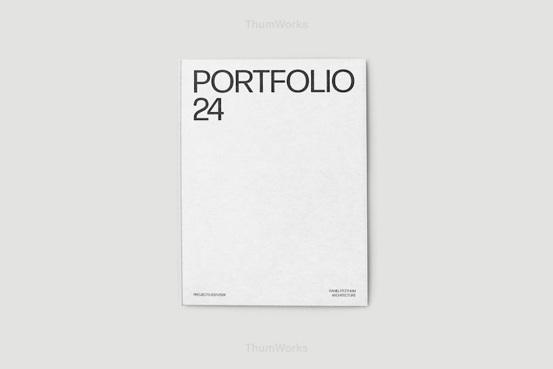 Architektur Portfolio Vorlage A4 Indesign - Etsy France