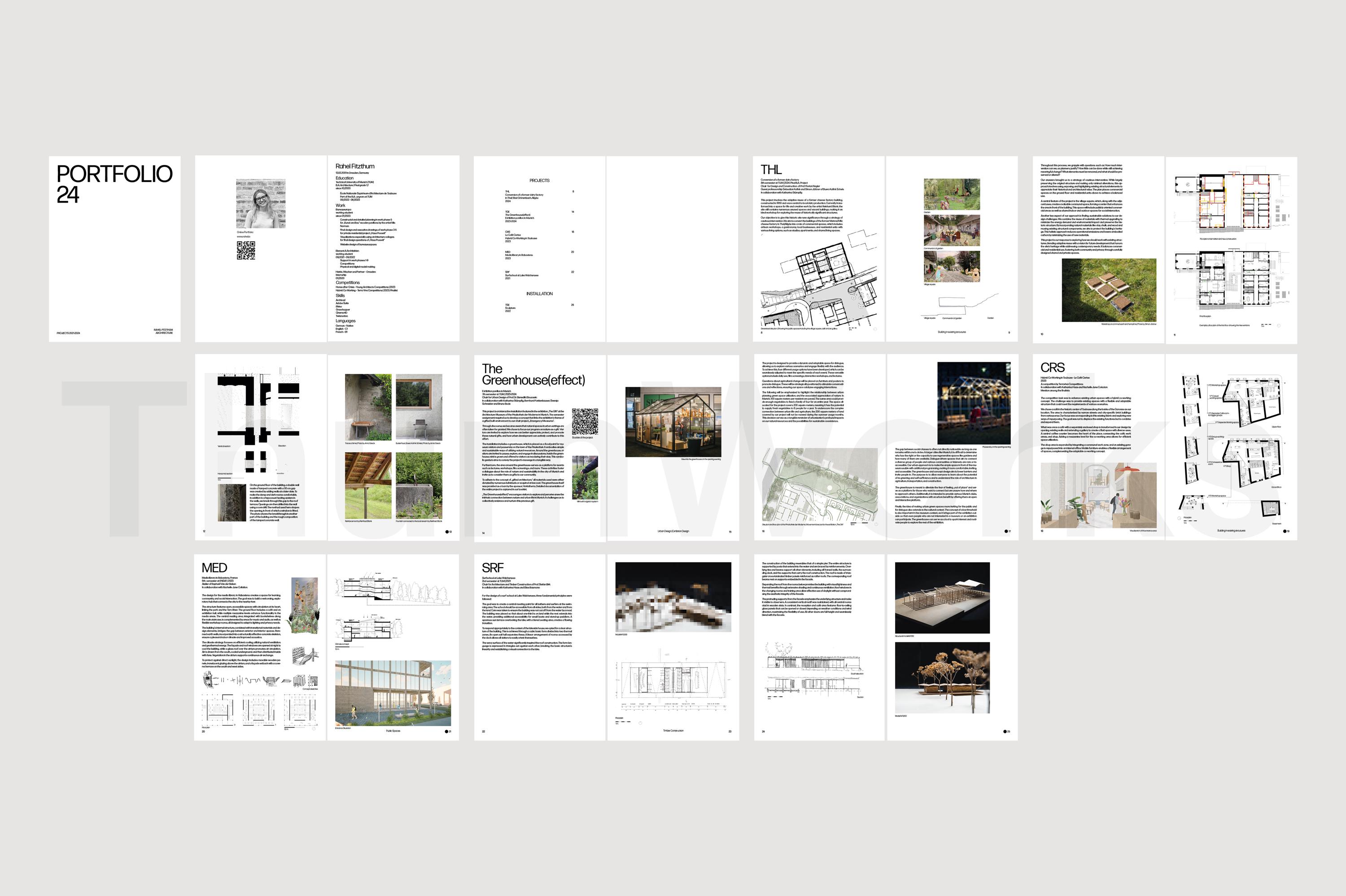 Architektur Portfolio Vorlage A4 Indesign - Etsy