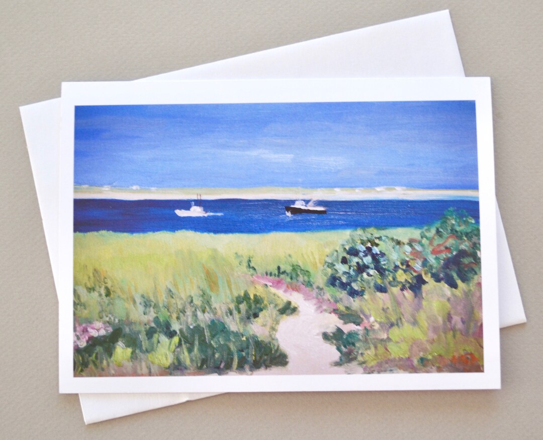 5 X 7" Greeting Cards, Stationery, Coastal Art, Thank You Cards ...