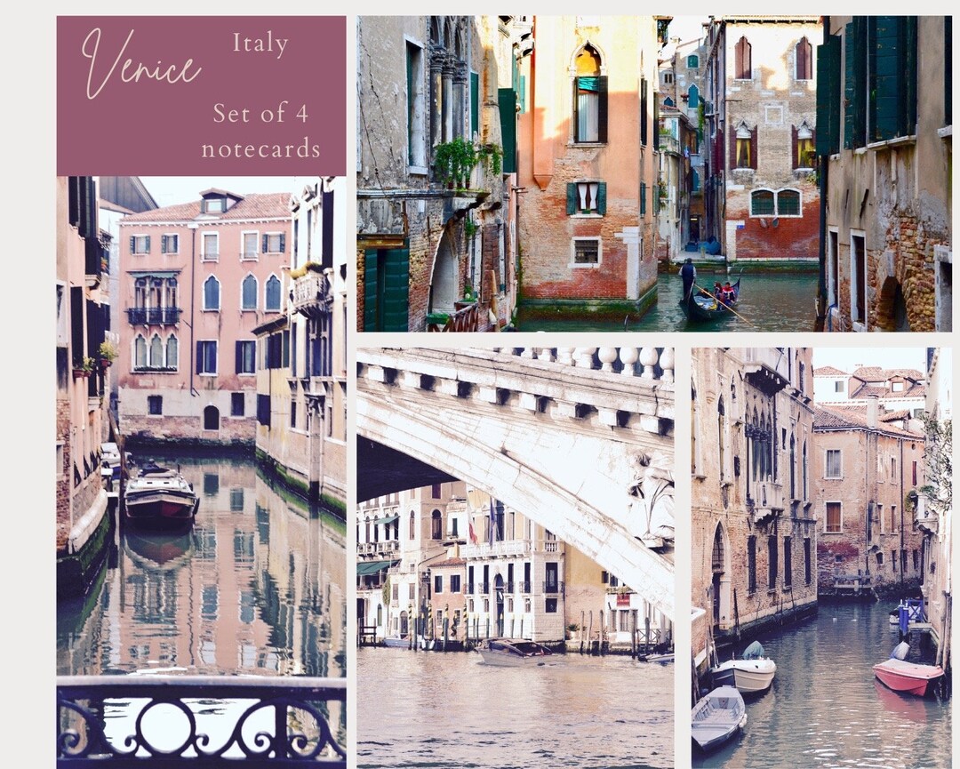 5 X 7 Venice Italy Cards, Greeting Cards, Notecards, Venice Scenes ...