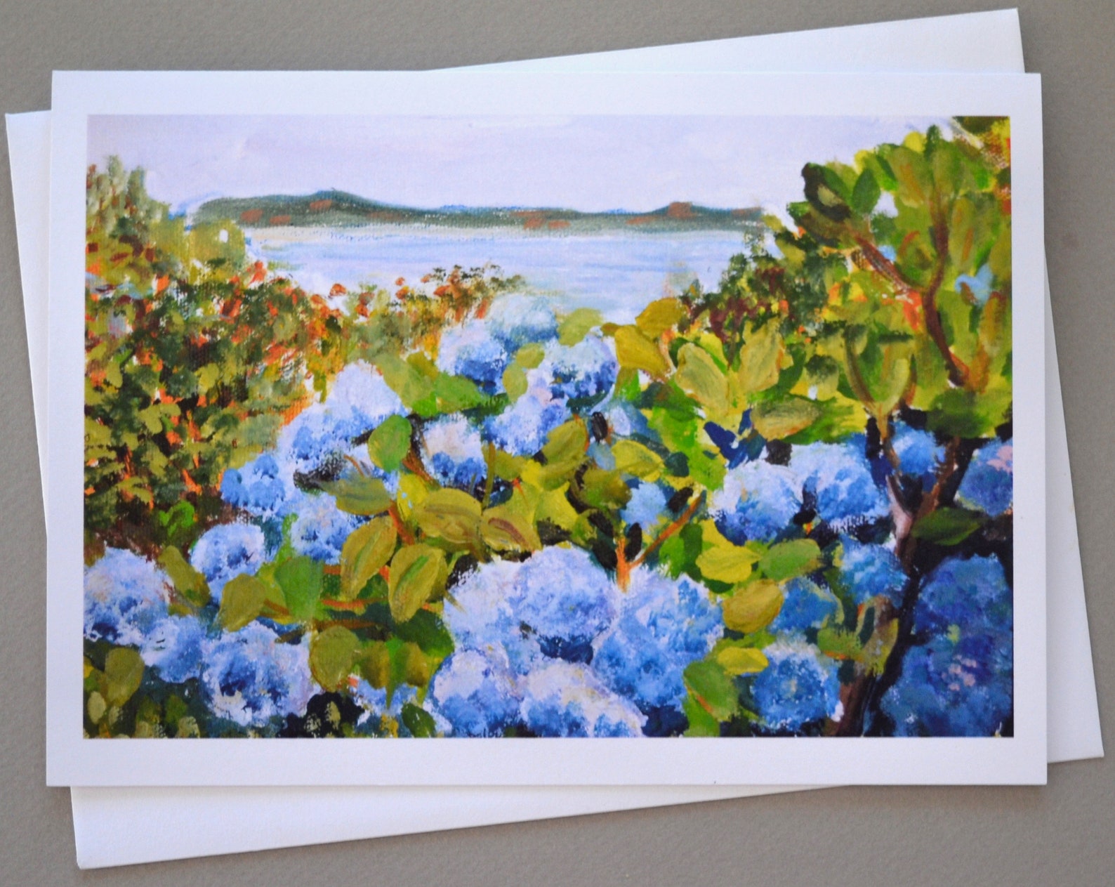 5 X 7" Birthday Cards, Greeting Cards, Thank You Cards, Hydrangea ...