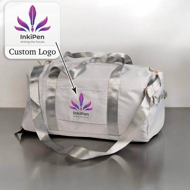Custom Logo Duffle Bag for Business, Personalized Gym Travel Bag With ...
