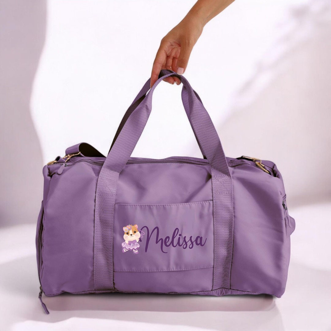 Personalized Kids Duffle Bag: Girls Sports Bag, Custom Name - Etsy