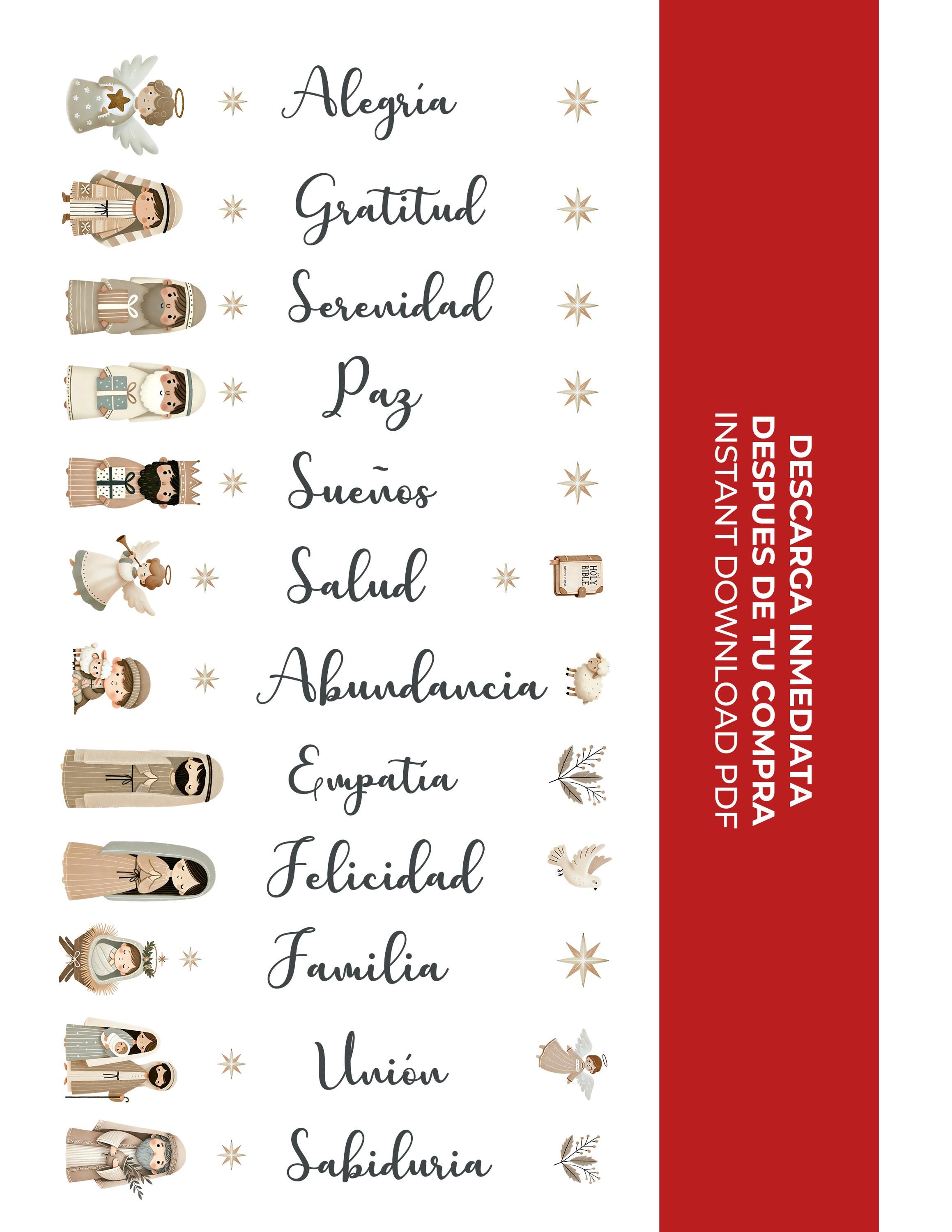 Plantilla PDF velas - Pegatinas para velas - Diseño para impresión ...