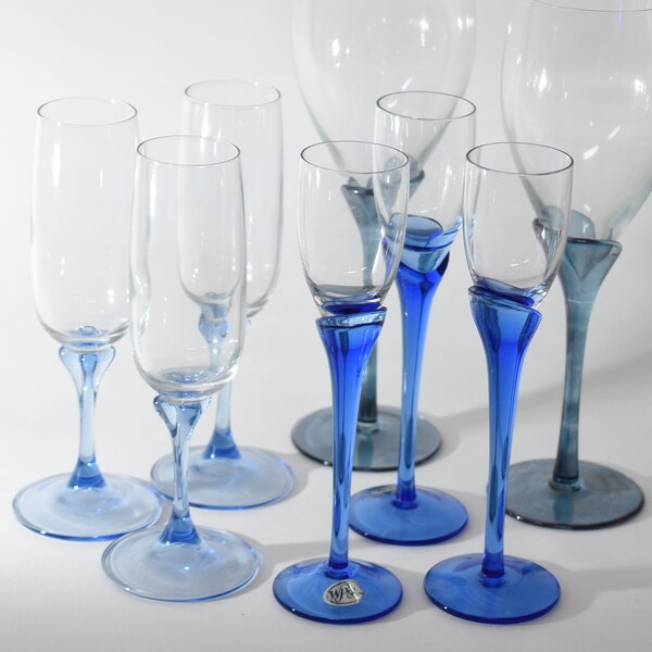 Blue Glassware - Etsy