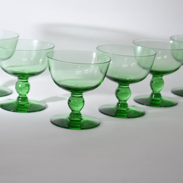 Green Stemware - Etsy