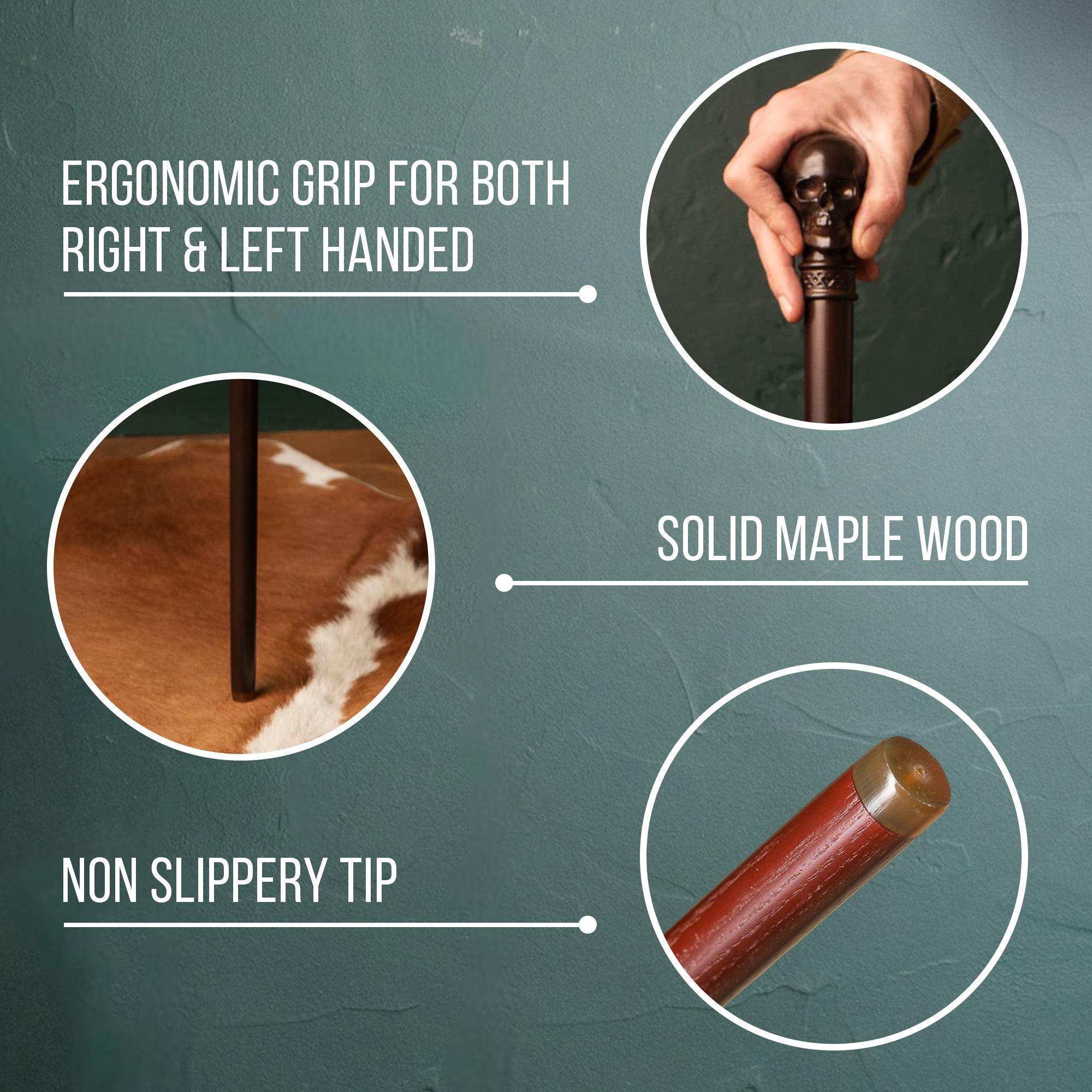 Plaque Doctor Cane Skull Walking Cane Knob Walking Cane Hand Carved ...