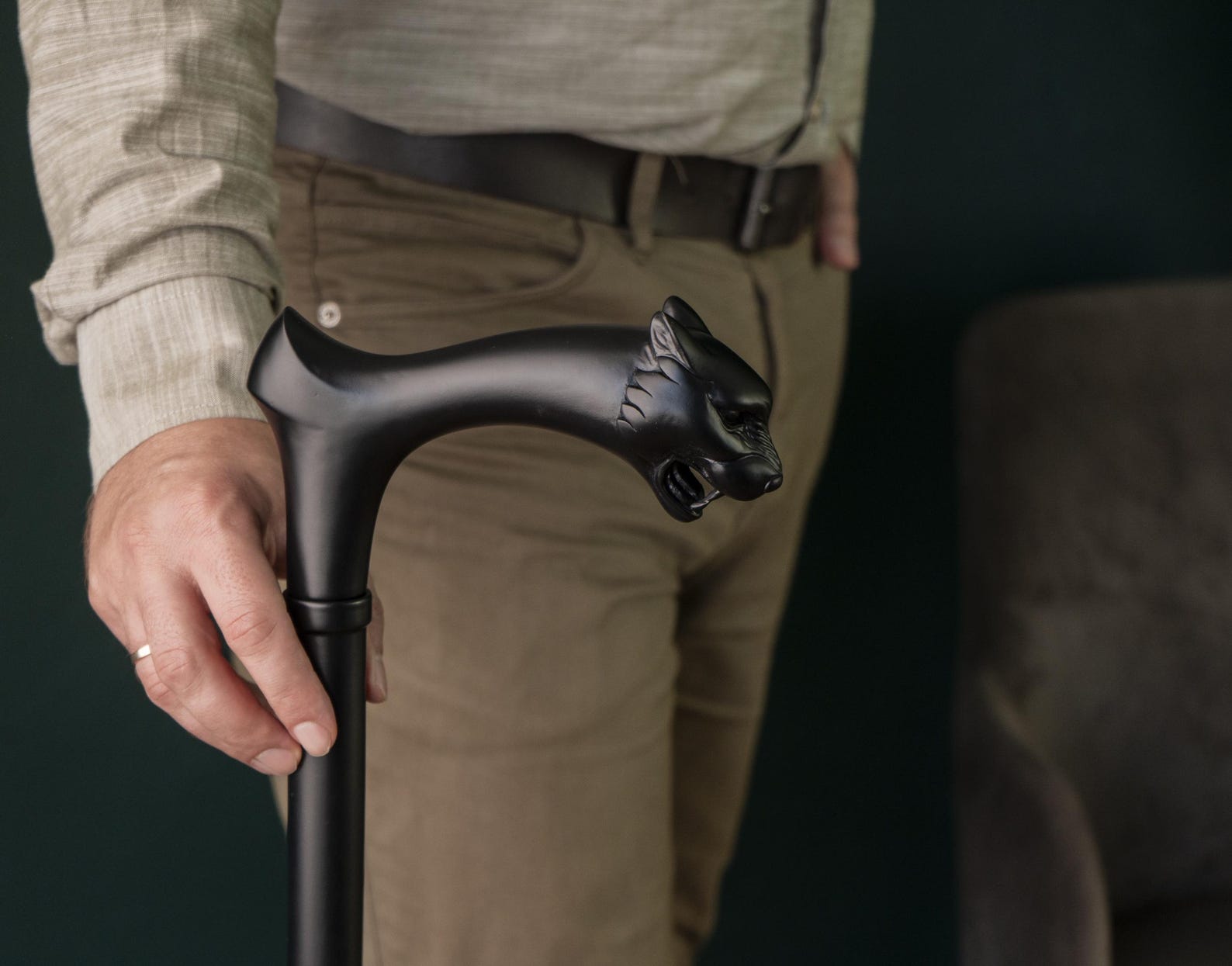 Handcrafted Fancy Walking Cane for Men and Women With Panther Handle ...