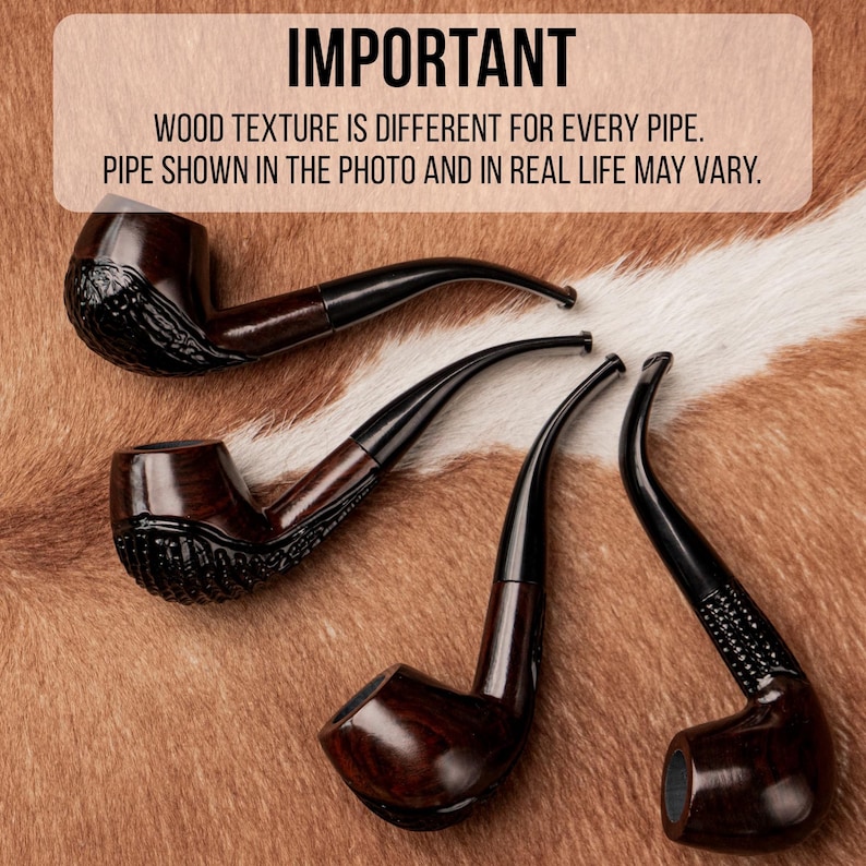 Handmade Wooden Tobacco Pipe, Carved Smoking Pipes, Wooden Pipes With ...