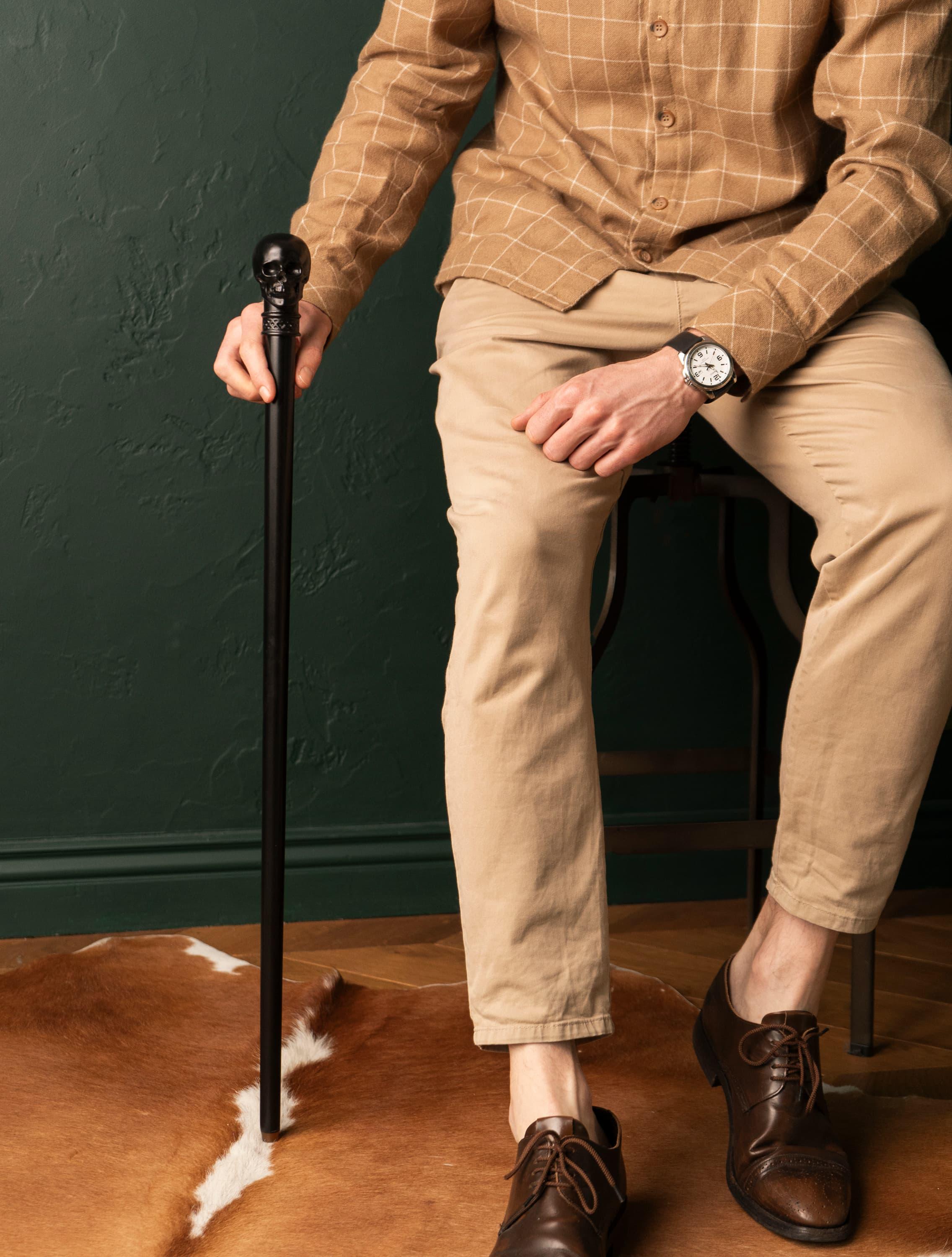 Plaque Doctor Cane Skull Walking Cane Knob Walking Cane Hand Carved ...