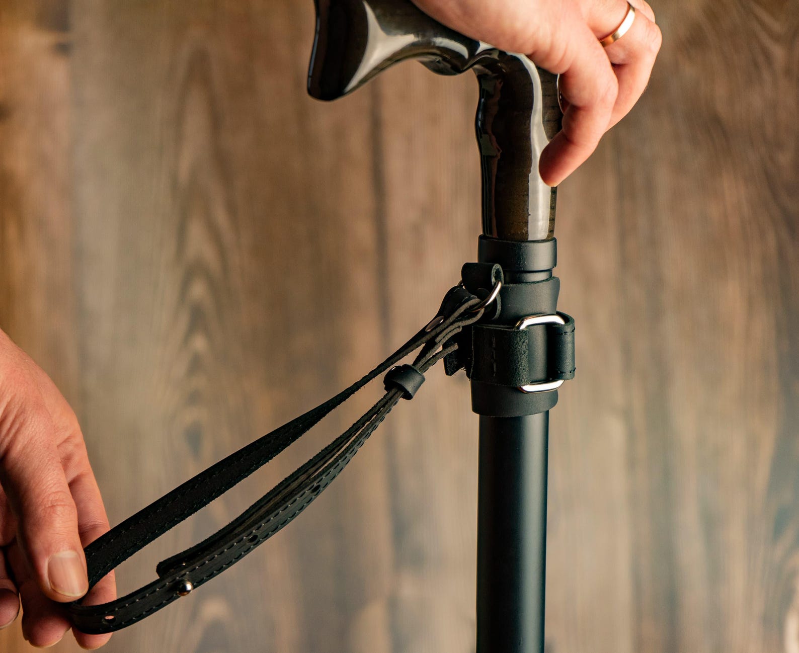 Natural Leather Strap for Walking Cane, Wrist Cord for Walking Stick ...