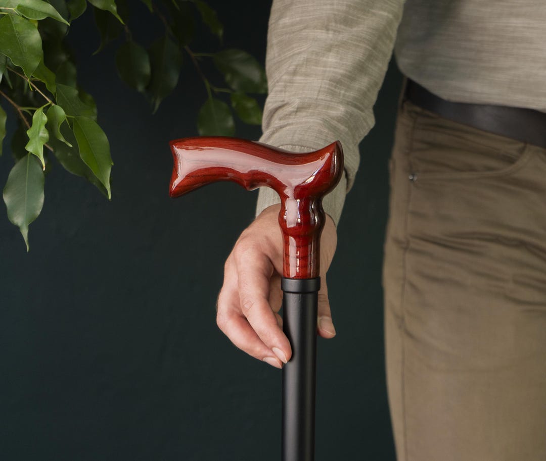 Elegant Classic Walking Cane for Men & Women, Derby Wooden Walking ...