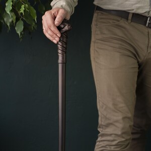 Wood Wizard Cane, Designer Cane for Men, Handmade Cane, Knob Handle ...