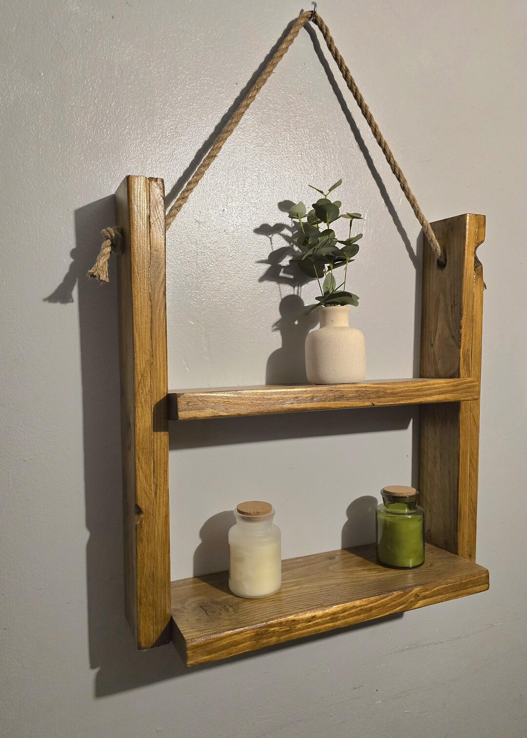 Rustic, Handmade Two Tier Shelves. - Etsy