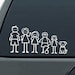 Customizable Family Sticker Custom Stick Figure Family Car Decal for ...