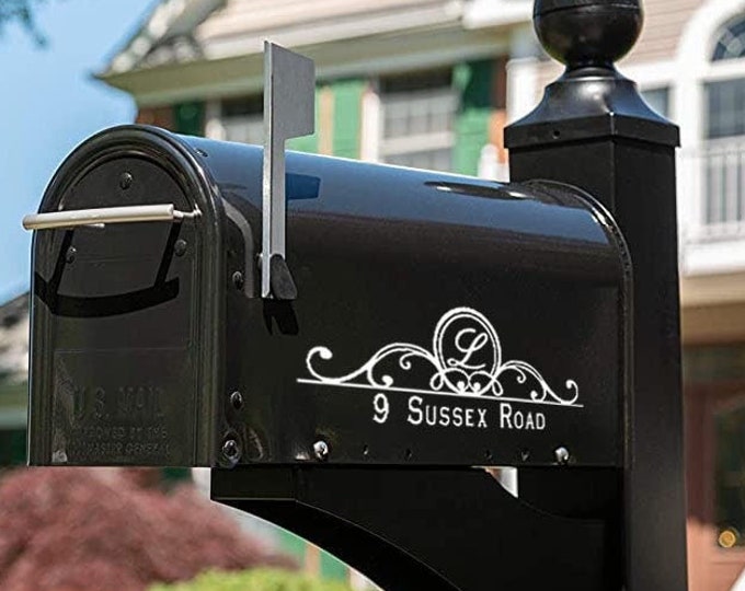 Customizable Personalized Street Address Name Mailbox House Number ...