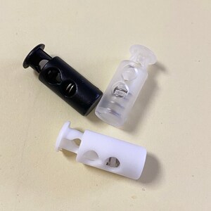 Double Hole Barrel Cord Stopper, Spring Buckle, Cord Toggle Lock, Belt ...