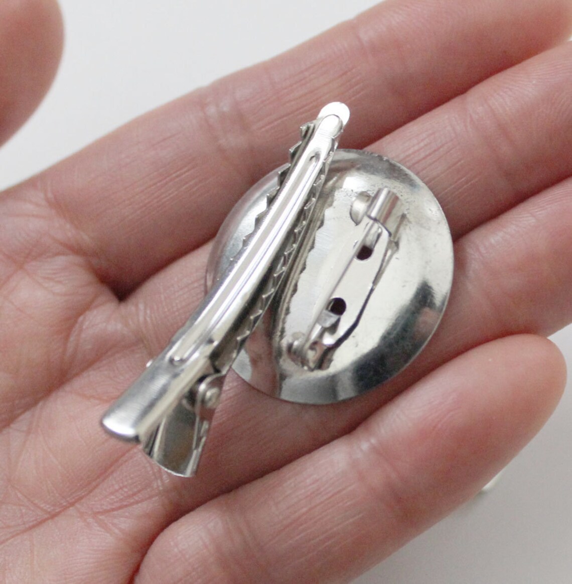 Two Way Bar Pin | Clasp Alligator Clip for Brooch (pinback) Base ...