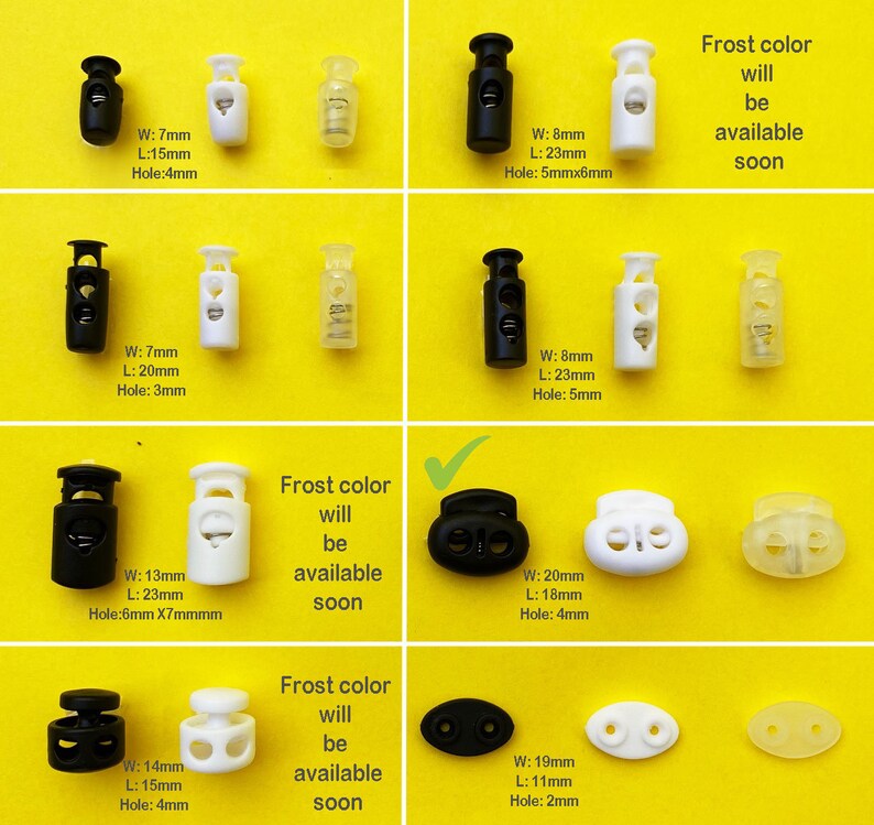 Oval Bean Cord Lock Stopper Spring Buckle Cord Toggle Lock | Etsy