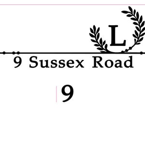 Customizable Personalized Street Address Name Mailbox House Number ...