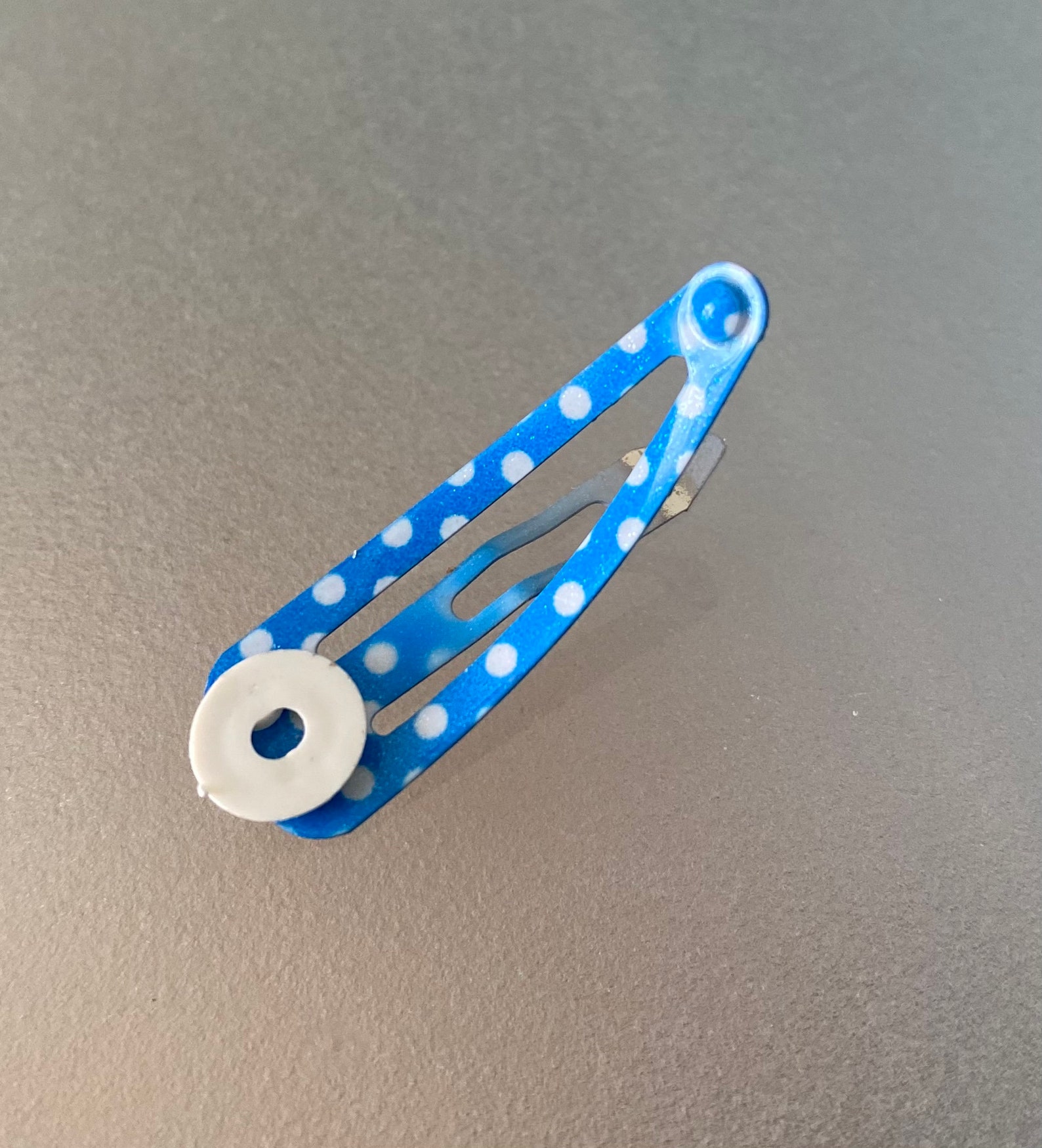 10pc Mixed Polka Dot Snap Clips - 30mm Baby Bows, Pet Grooming - Mini ...