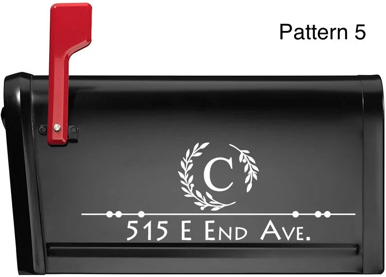 Customizable Personalized Street Address Name Mailbox House Number ...
