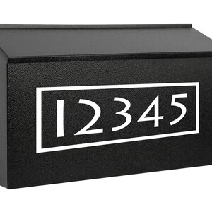Customizable Personalized House Number Only Mailbox Street Address Name ...