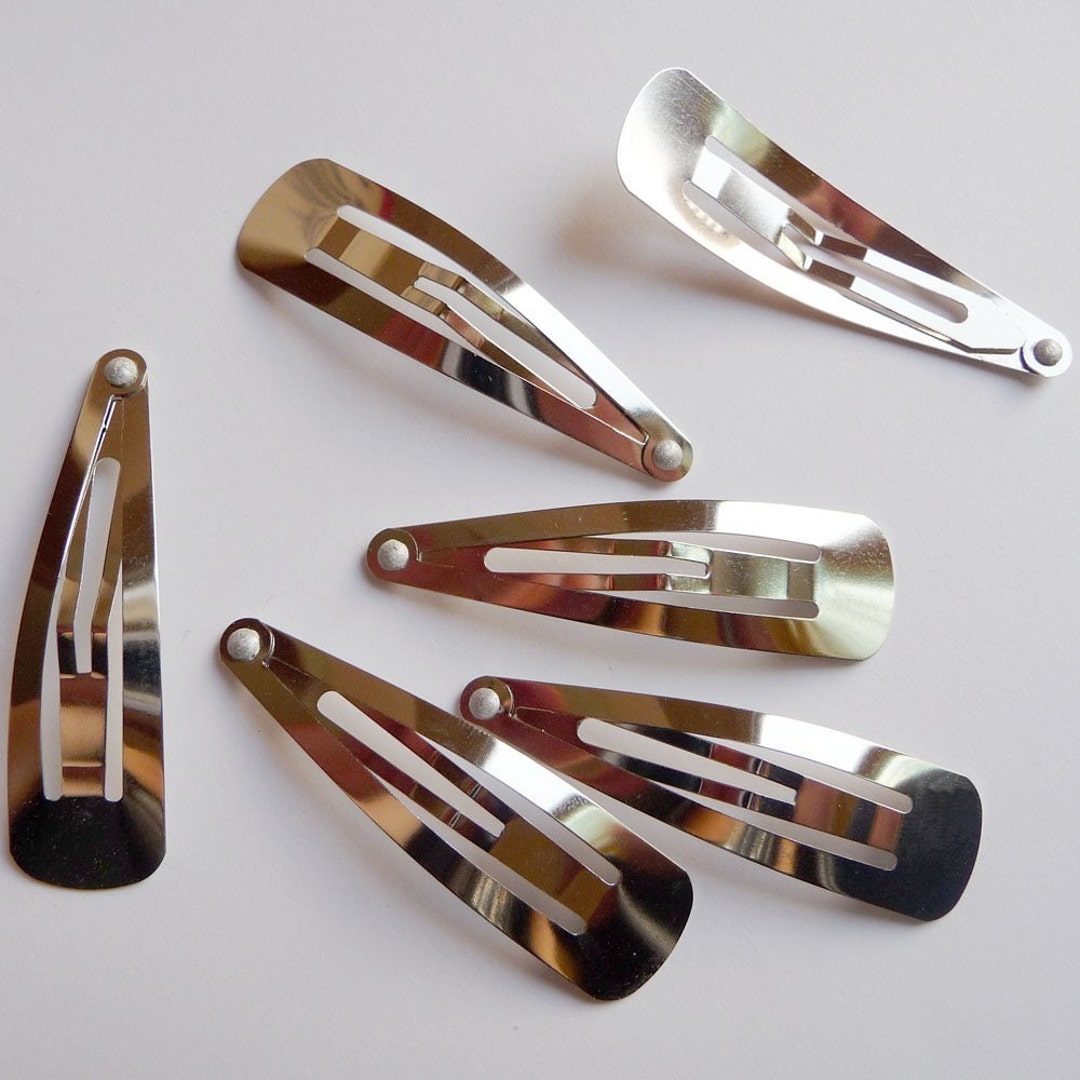 50 Pcs of 40mm Metal Hair Snap Clips - Etsy