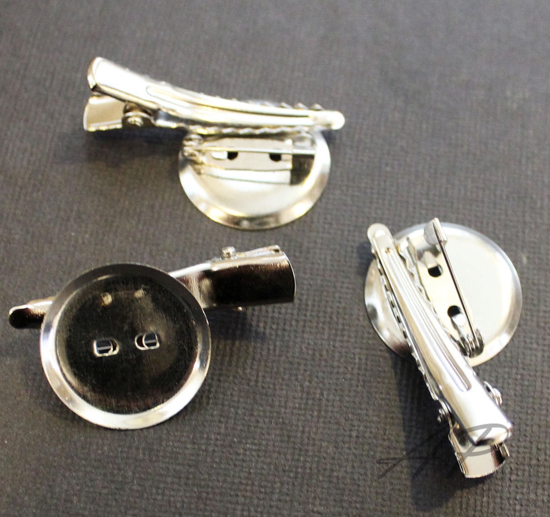 Two Way Bar Pin Verschluss Brosche Rund Pin Back (Pinback) Basis 23mm ...