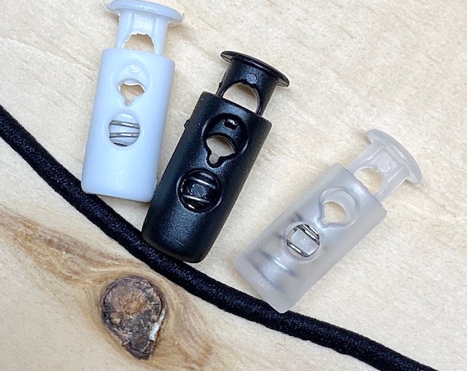 Double Hole Barrel Cord Stopper, Spring Buckle, Cord Toggle Lock, Belt ...