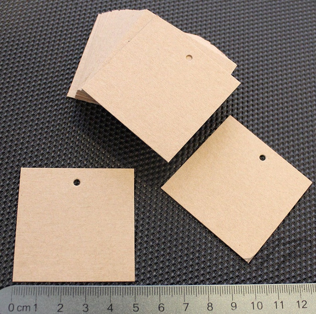 Blank Design Brown Kraft Card Hang Tag for Accessories, Garment ...