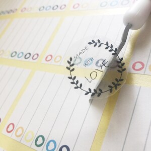 Made With Love Sticker Seal Label 63 Pc Gift Packaging - Etsy