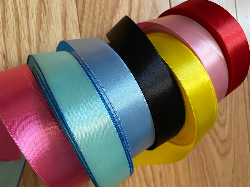 7/8 Inch Solid Satin Ribbon - Etsy