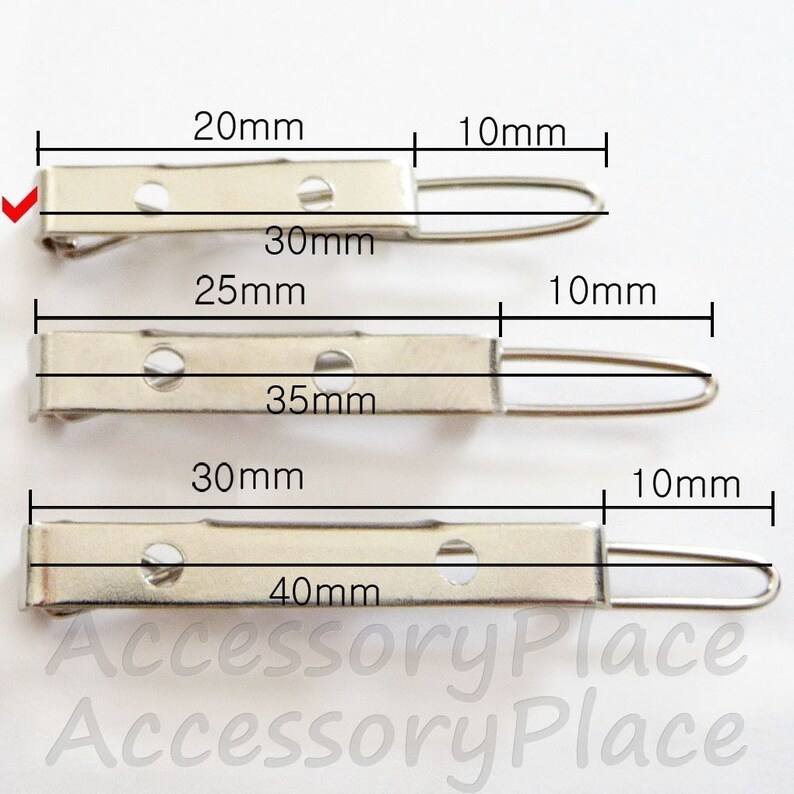 Set of 12pcs.. 30mm French Barrette Style Hair Clip for DIY | Etsy