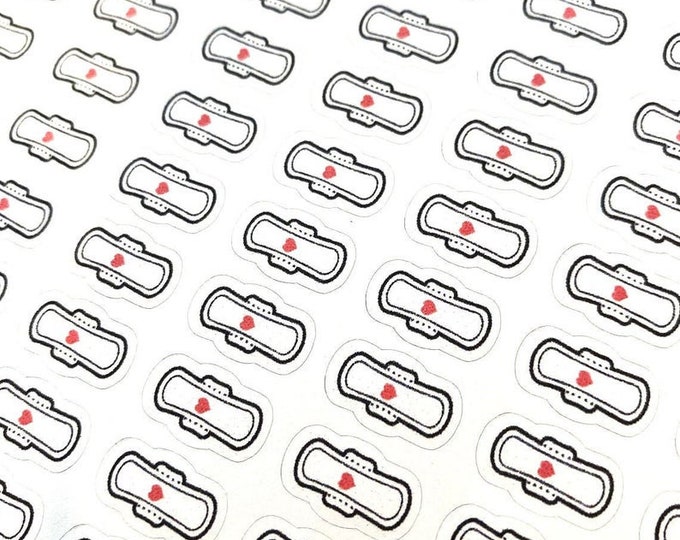 Menstrual Period Tracker Sticker, Job to Do, Reminder Planner Sticker ...