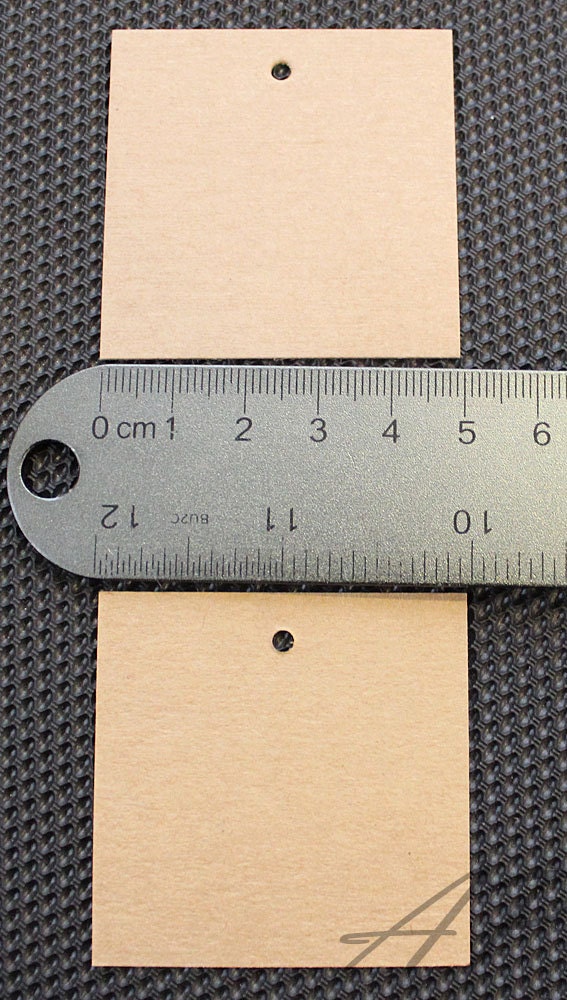 200 Pcs of Blank Design Brown Kraft Card Hang Tag for Accessories ...