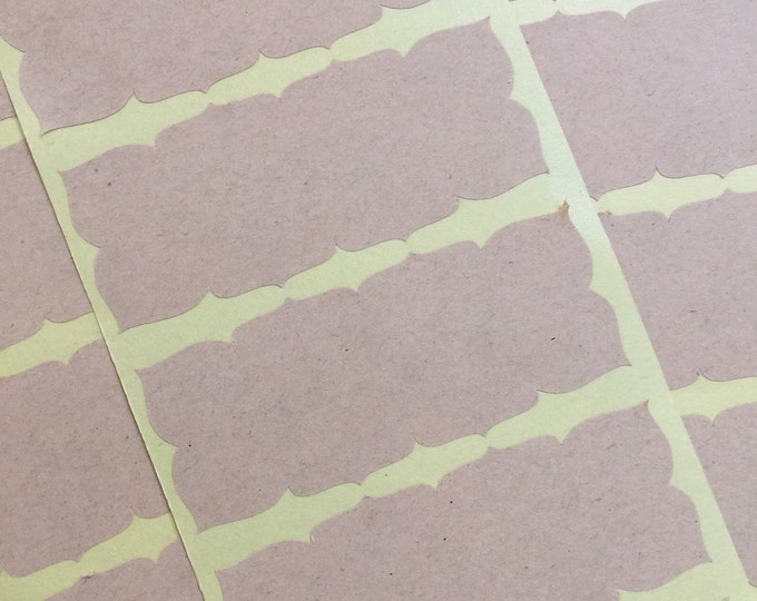 Frame Sticker, Label, Seal, Kraft Brown Adhesive Binder Organization ...