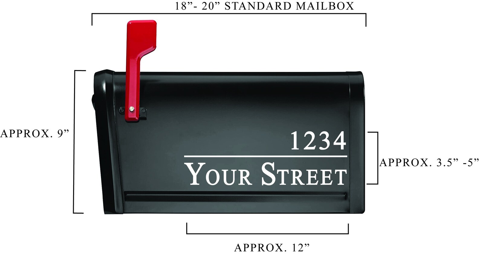 Custom Personalized Street Address Name Mailbox House Number - Etsy
