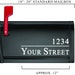 Custom Personalized Street Address Name Mailbox House Number Vinyl ...