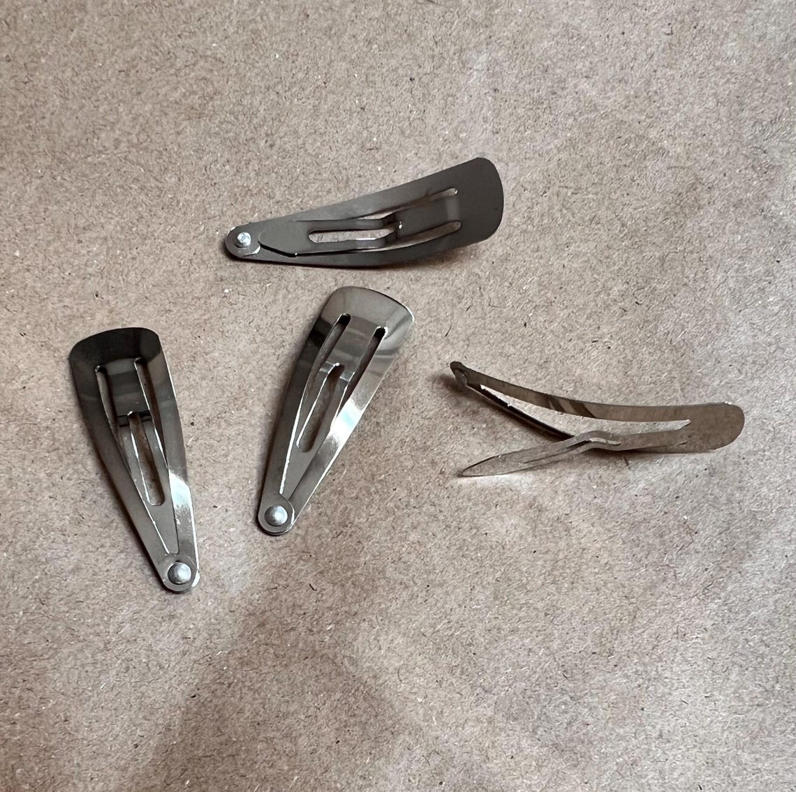 50 Pcs of 40mm Metal Hair Snap Clips - Etsy