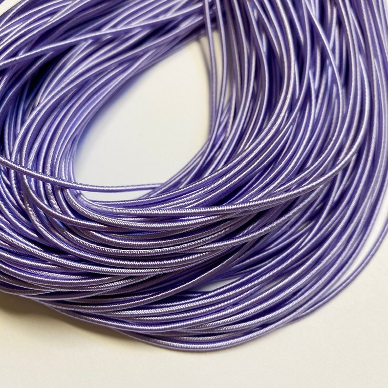 1.8mm Round Satin Elastic in Purple for Bookbinding Hair - Etsy