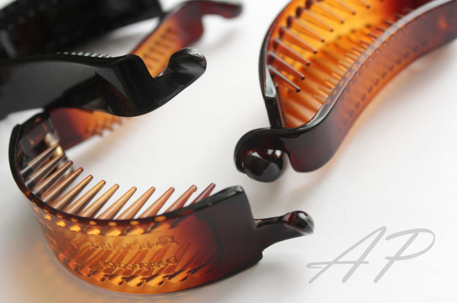 Brown Plastic Blank Hair Barretteclawwith Secure - Etsy