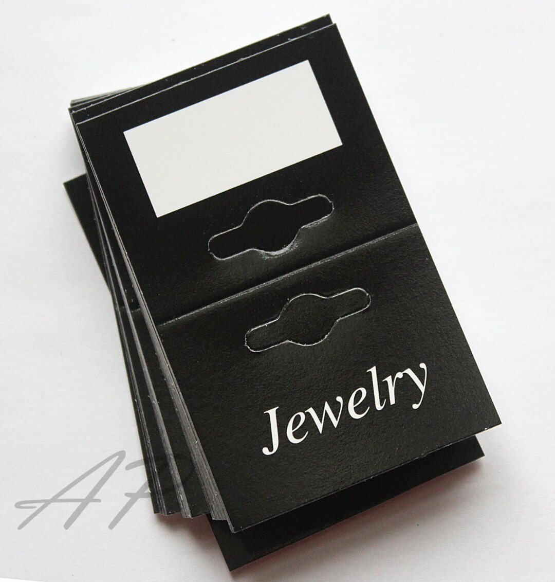 100 Pcs of Glossy Black Card Tag for Accessories and Jewelry for DIY - Etsy