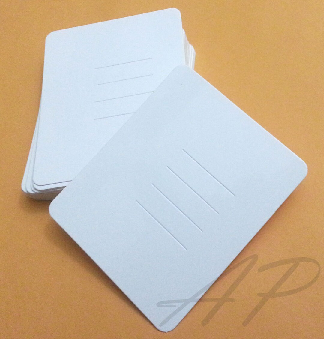 Customizable 50 Pcs of Blank Hair Clip Display Card in Cardstock Paper ...