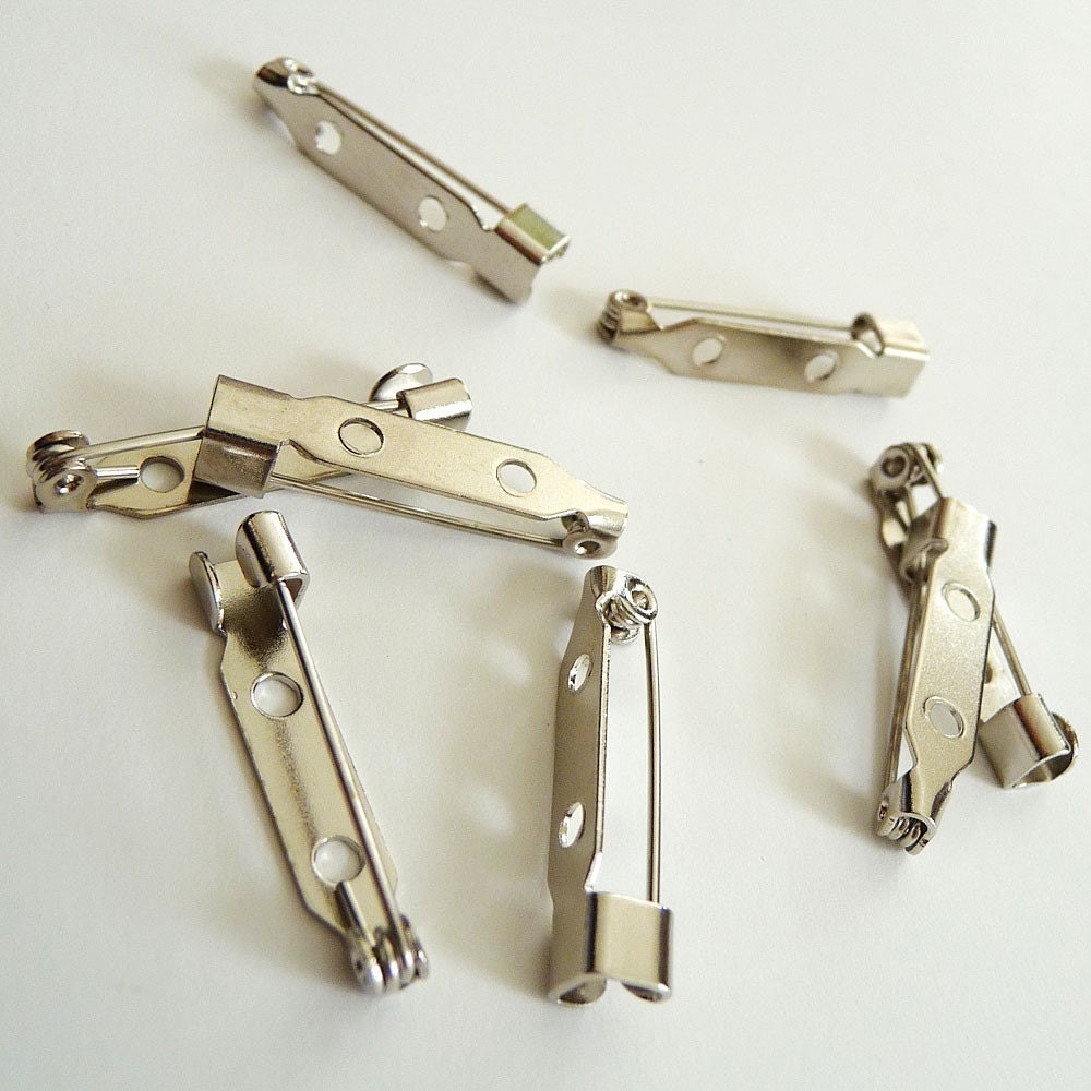 50 Pcs Bar Pin Backpinback in 24mm for Corsage Cameo | Etsy