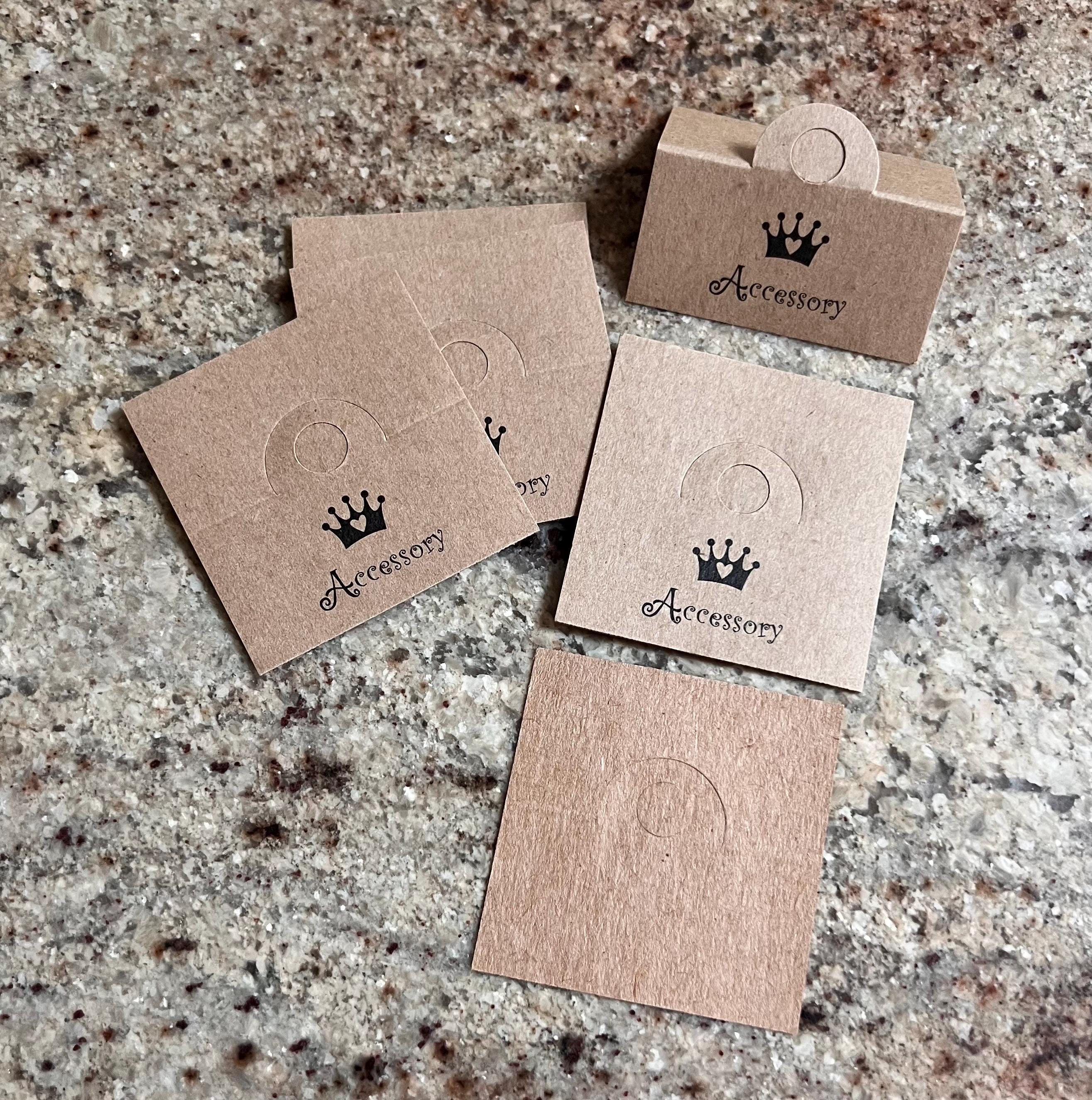 200pc Imprinted Brown Kraft Paper Display Card, Gift Tag, Accessory ...