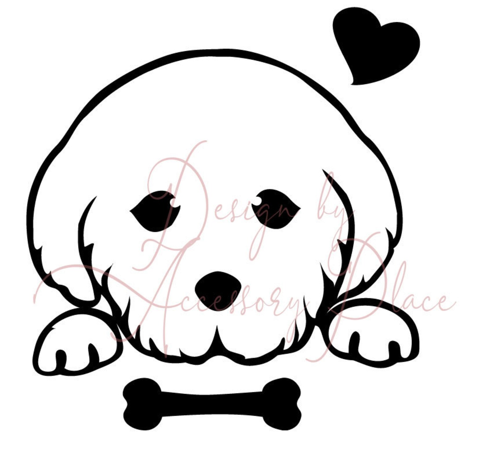 Puppy Face Vinyl Decal Bumper Sticker for Computer, Laptop, Phone ...