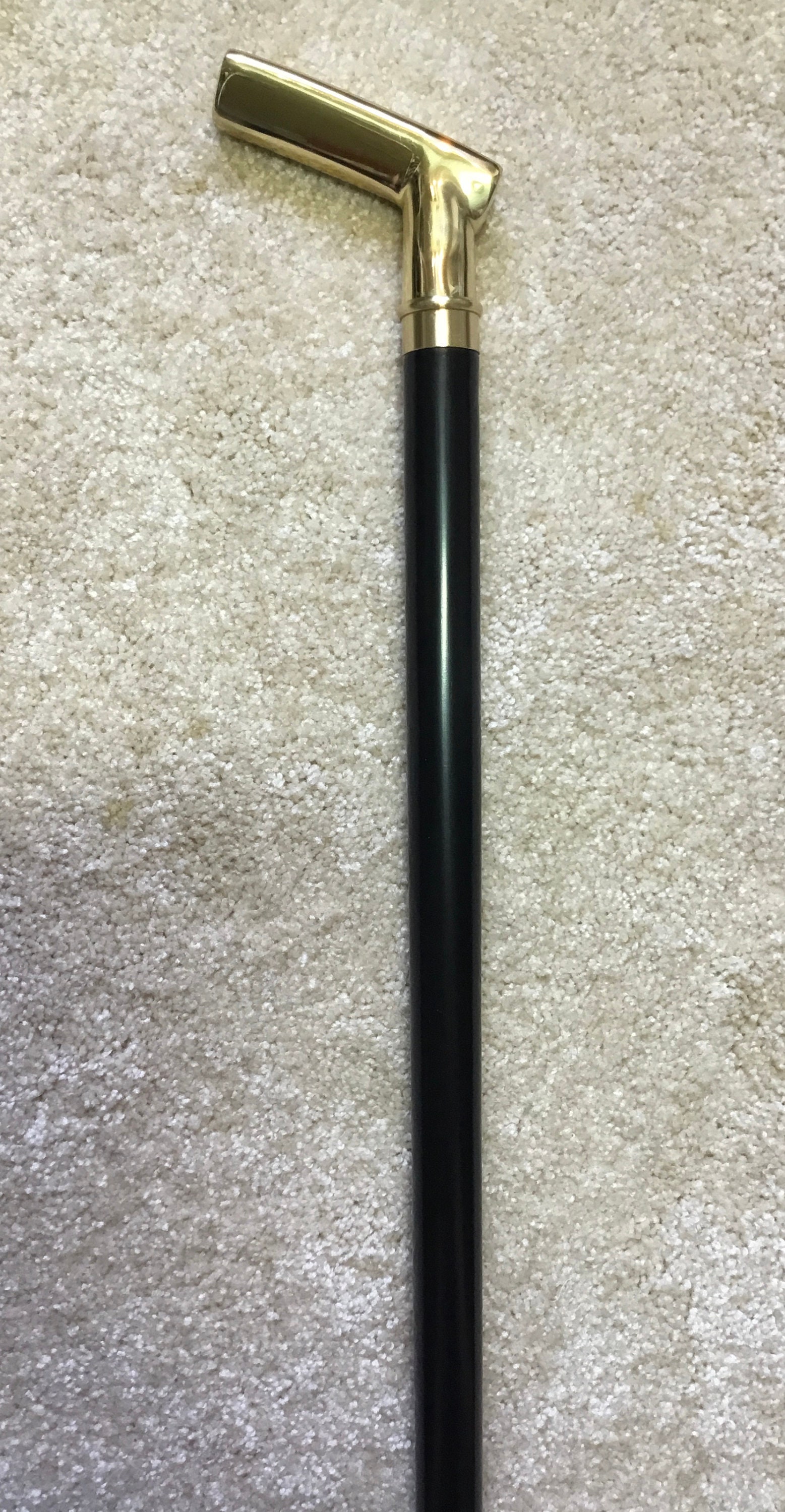 Golf Cane Putter with Solid Brass Handle | Etsy